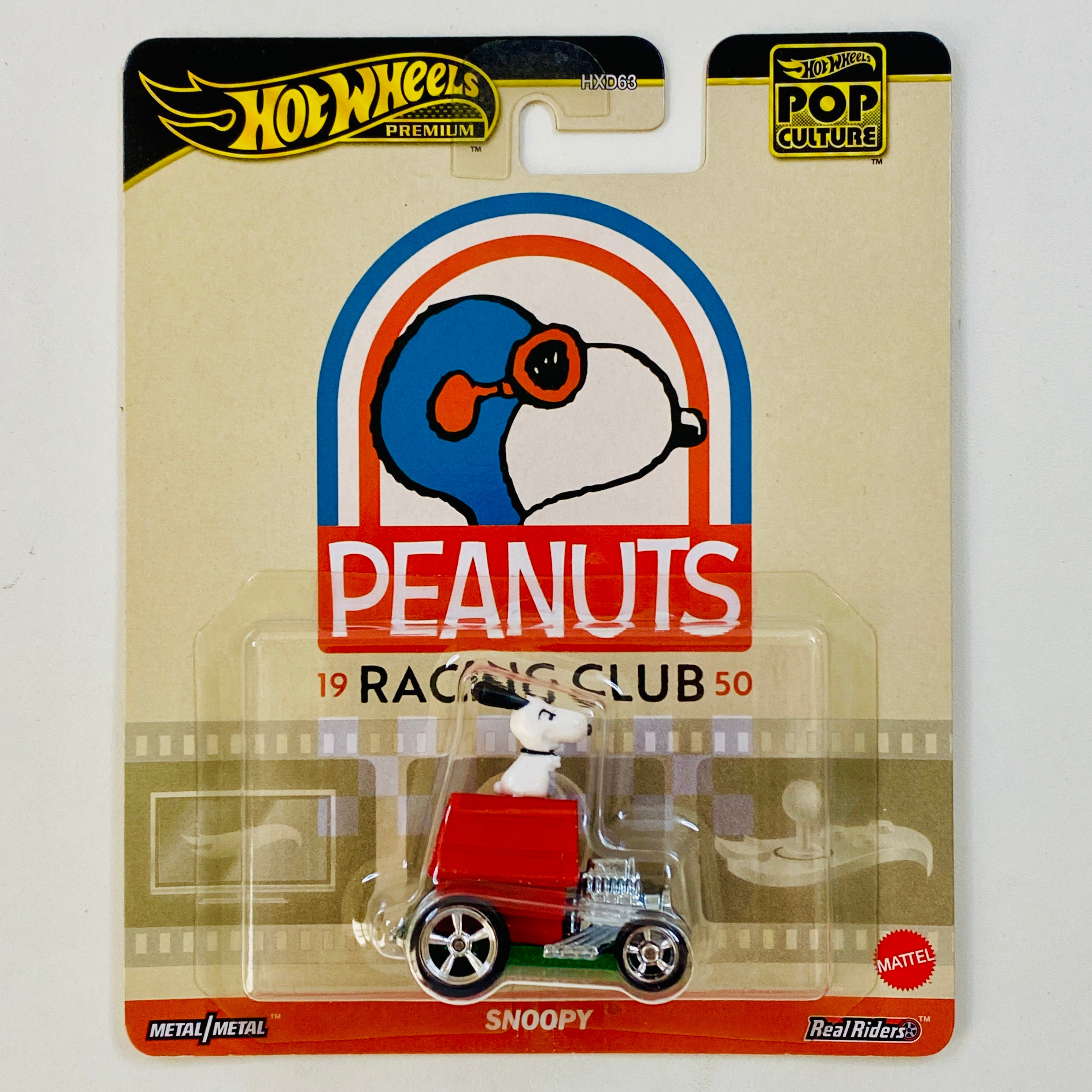 2024 Hot Wheels Premium Pop Culture Peanuts Racing Club Snoopy rojo Ll