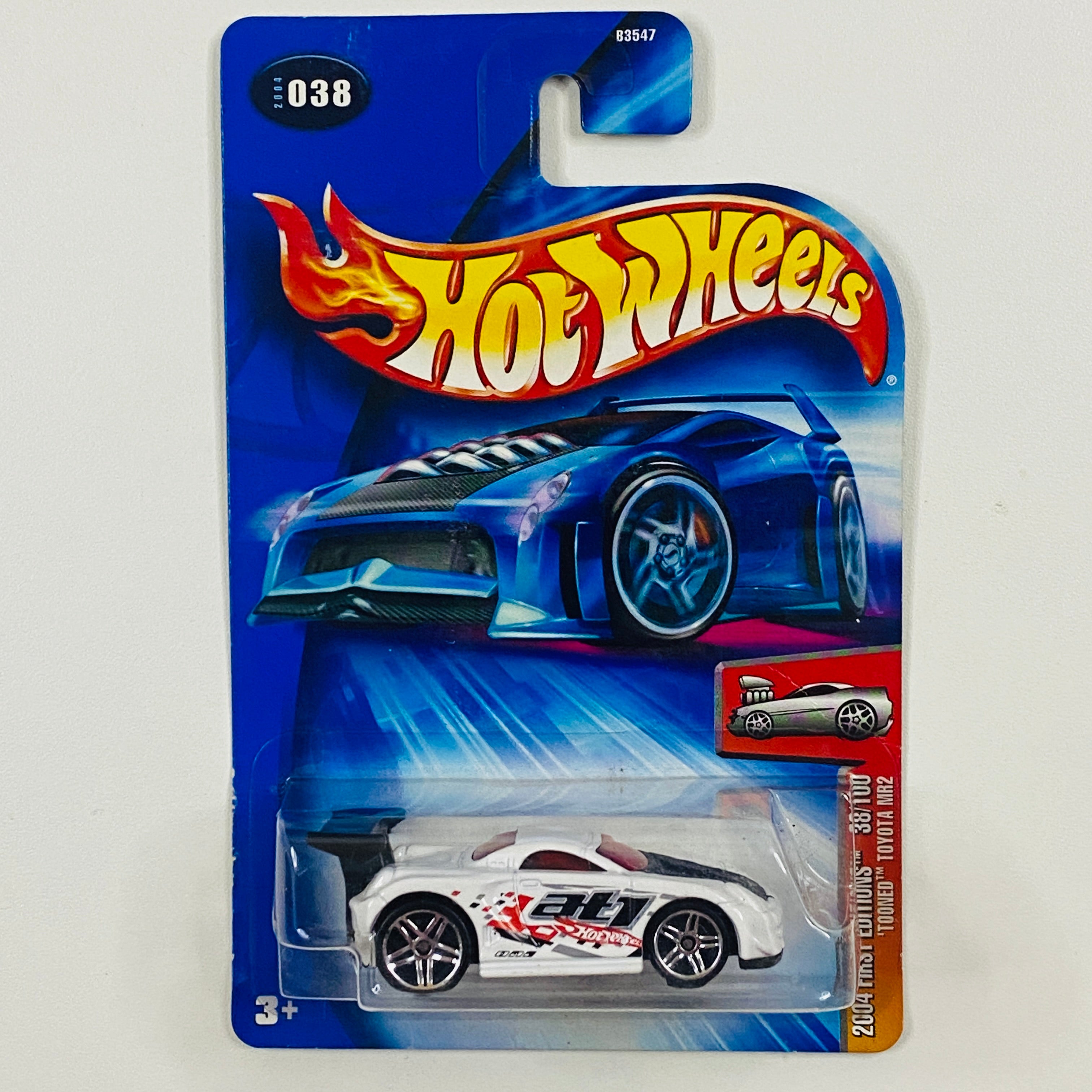 2004 Hot Wheels First Editions Tooned Toyota MR2 038 blanco PR5 Primer
