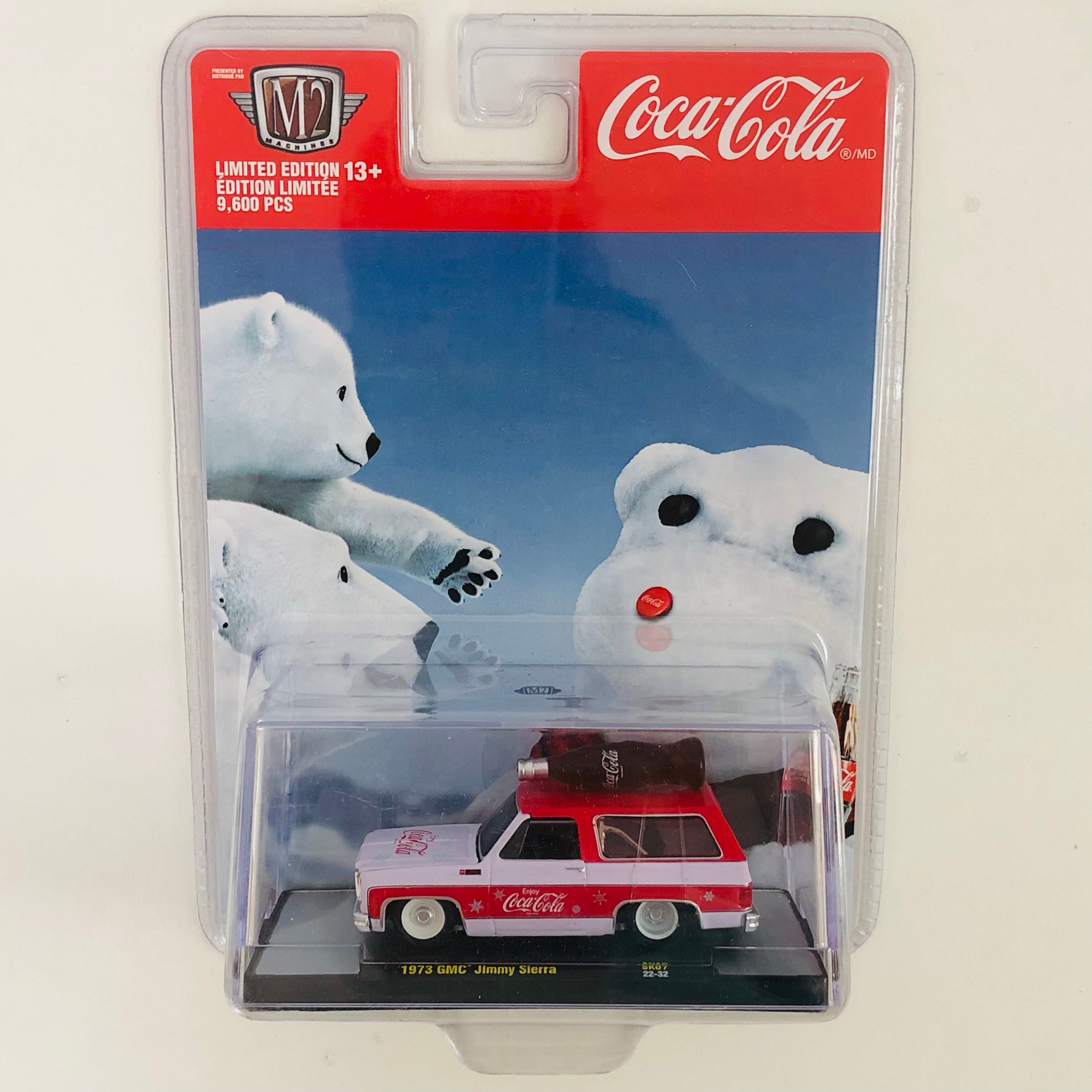 2022 M2 Machines Limited Edition 1/9,600 Coca Cola Coke 1973 GMC Jimmy