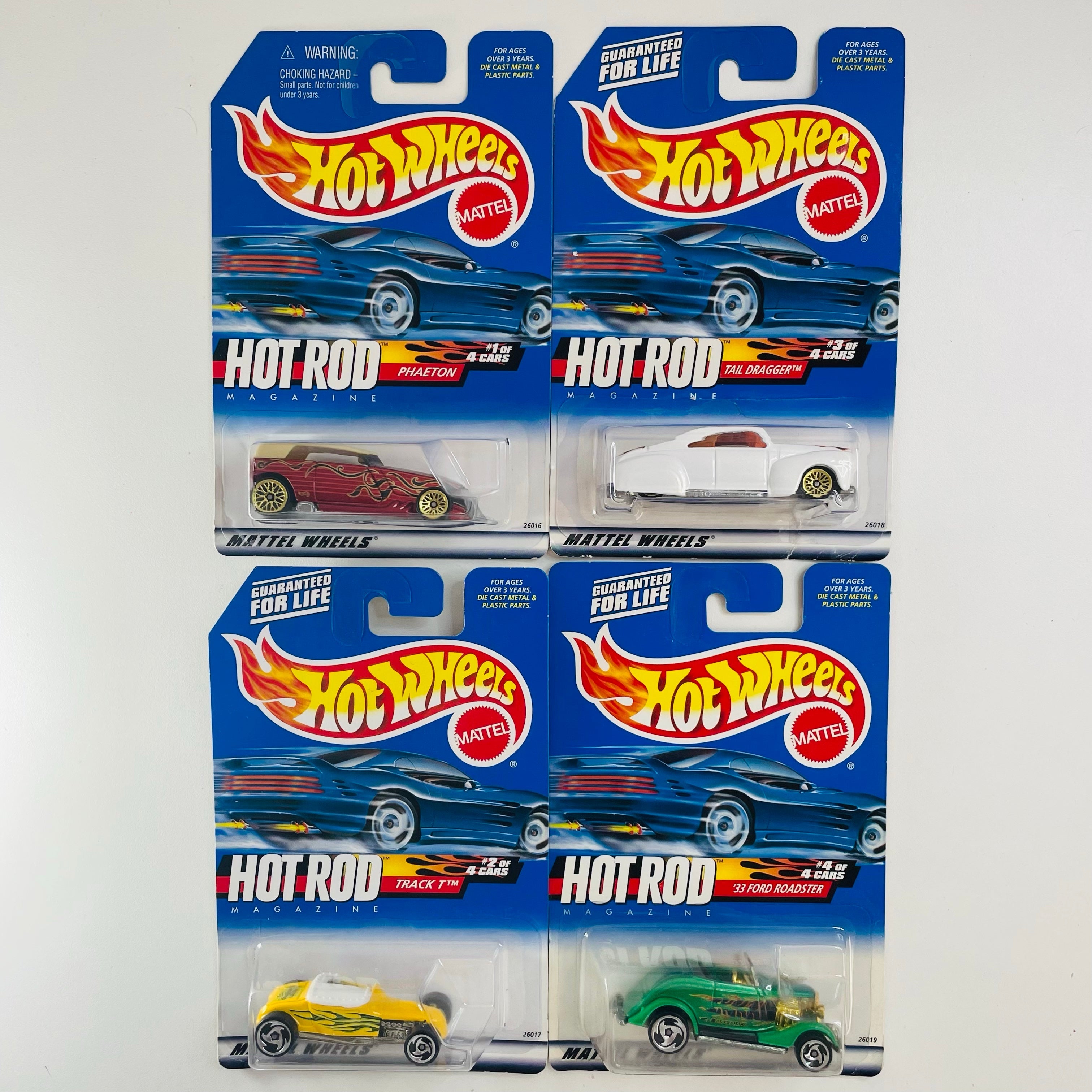 2000 Hot Wheels Hot Rod Magazine Series Colección Set de 4 - Phaeton,