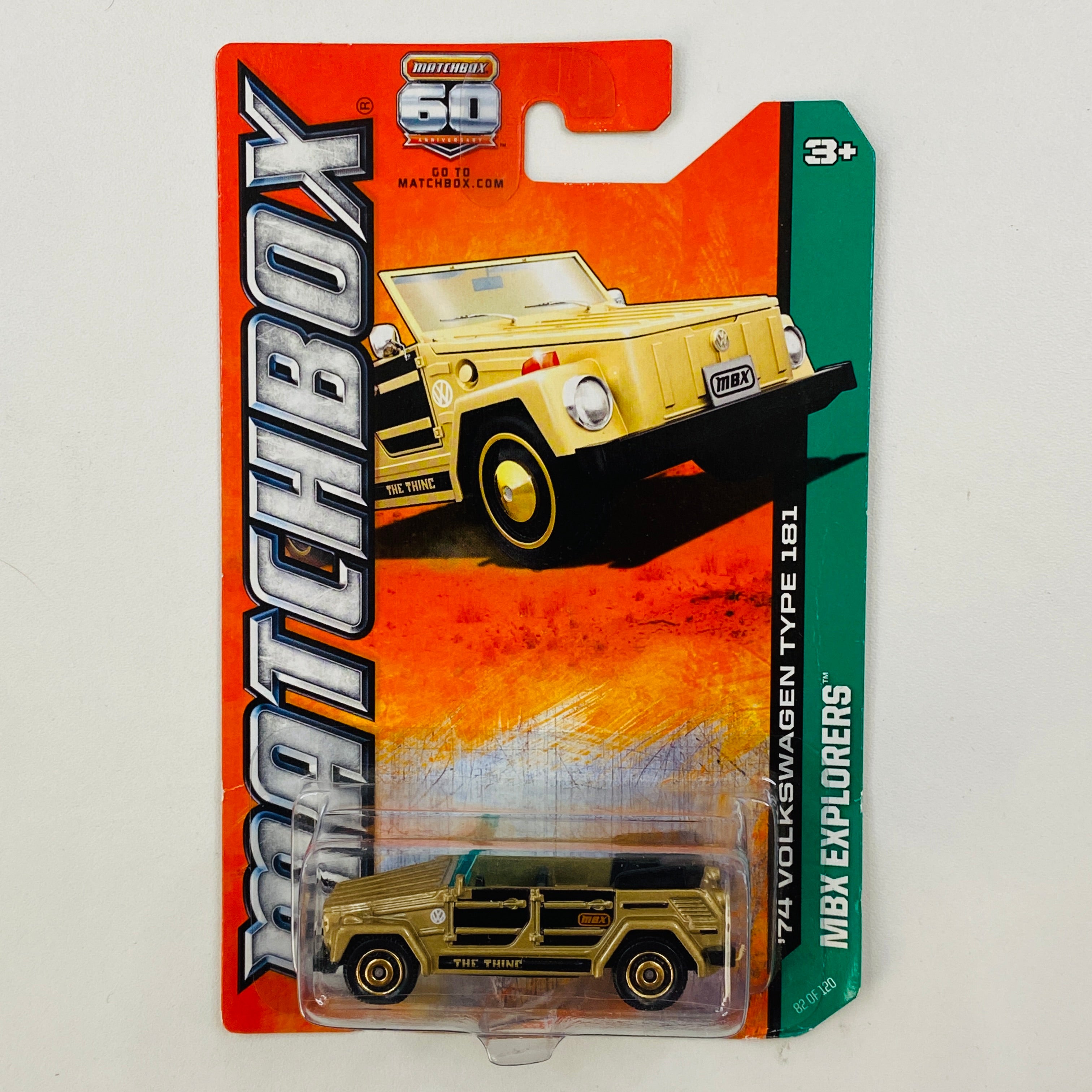 2013 Matchbox 74 Volkswagen Type 181 dorado metálico
