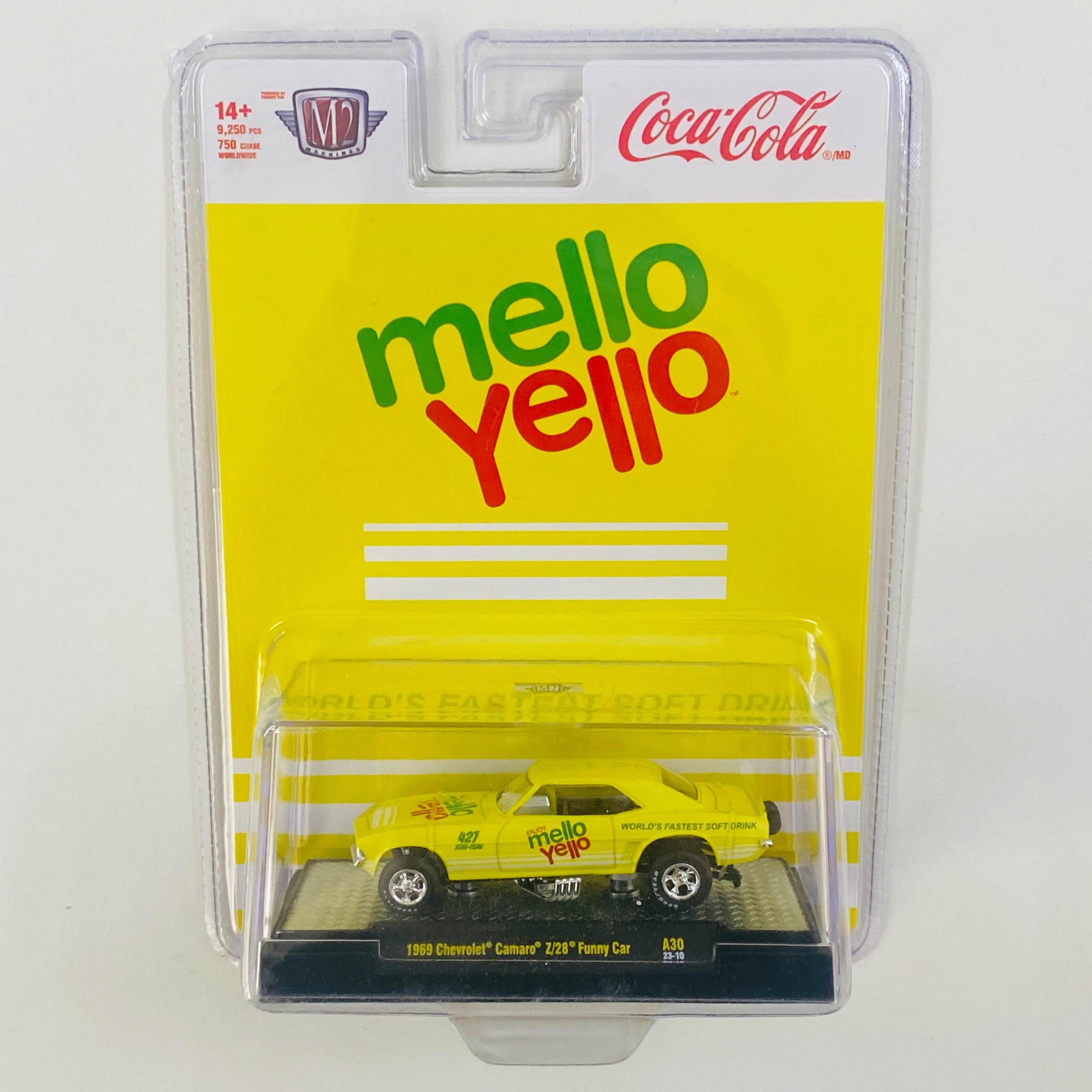 2023 M2 Machines Limited Edition 1/9,250 Coca Cola Mello Yello 1969 Ch
