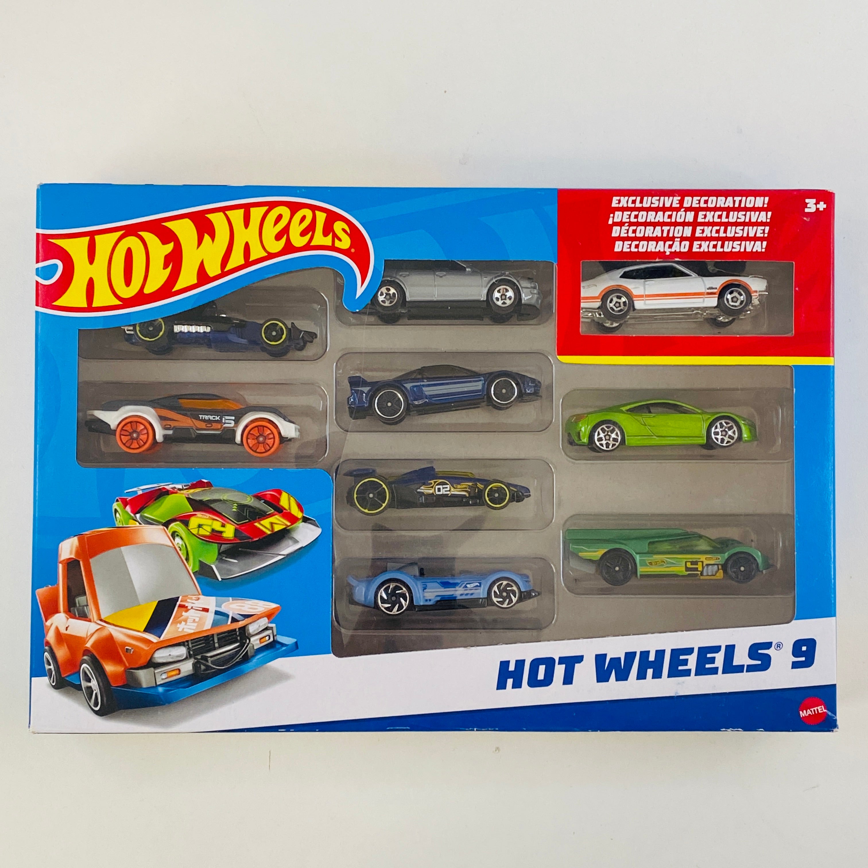 2021 Hot Wheels Multi-Pack 9 Pack Set de 9 autos con 1 con Tampos Excl