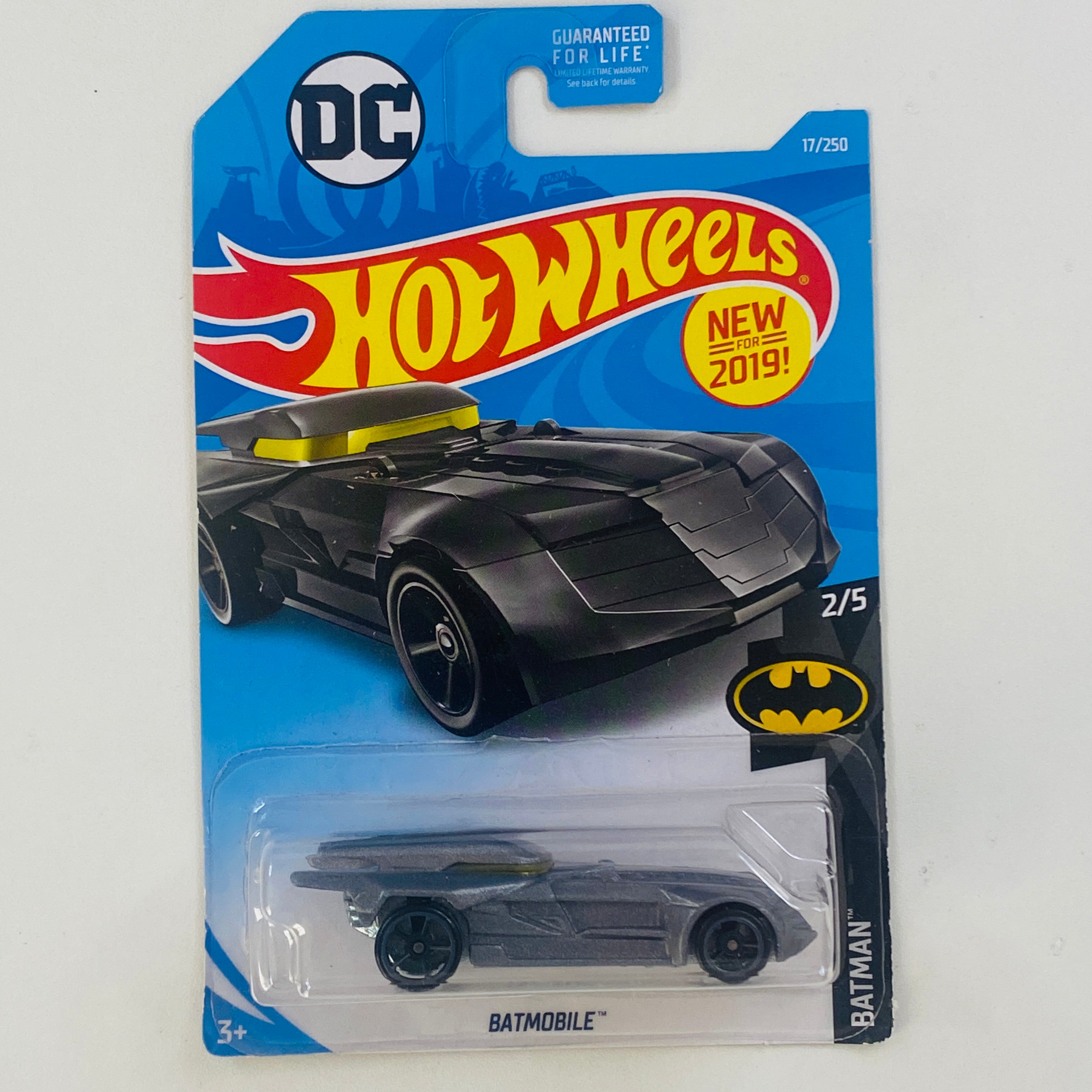2019 Hot Wheels DC Batman Batmobile gris OH5 base ZAMAC Primera Edició