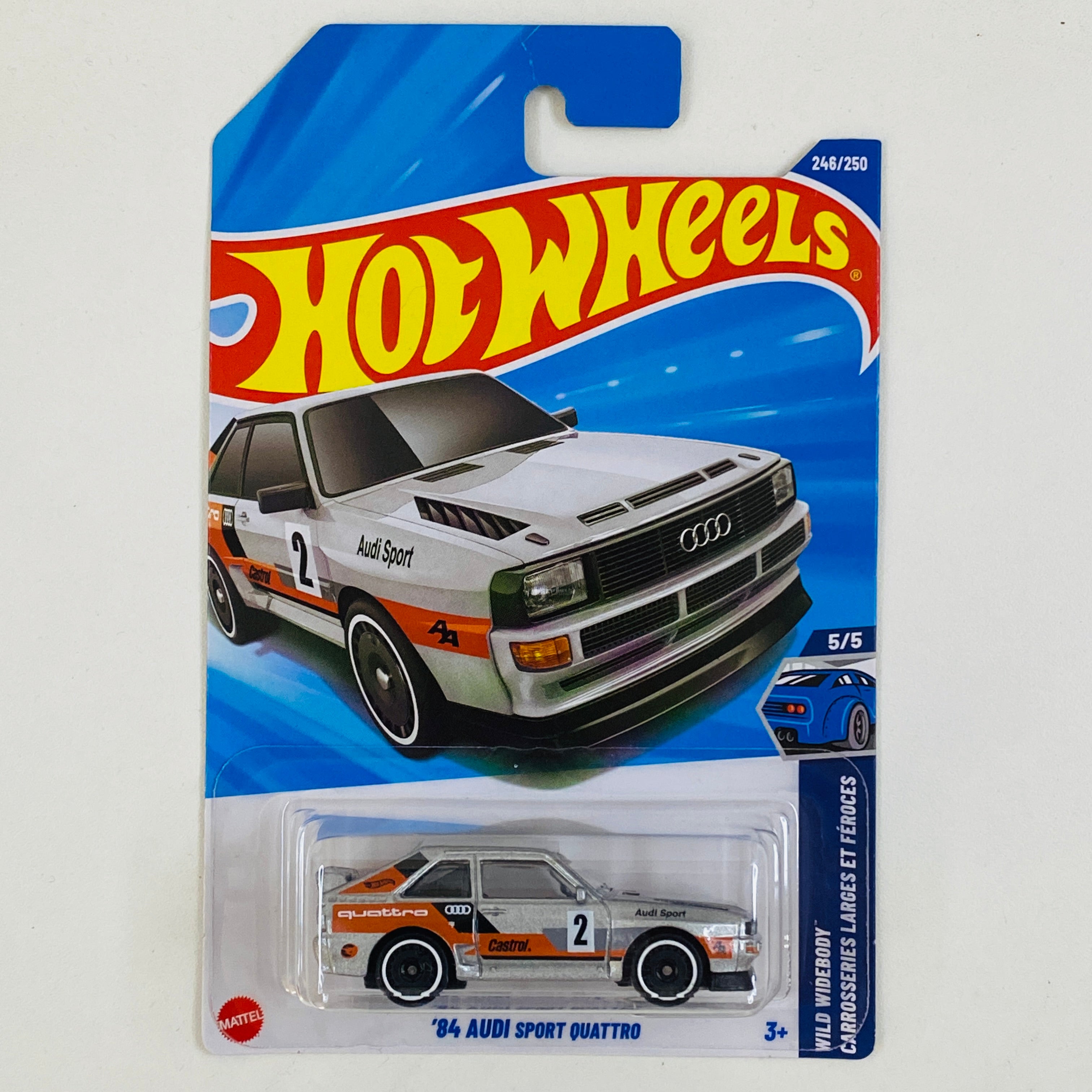 2025 Hot Wheels Treasure Hunt Wild Widebody 84 Audi Sport Quattro plat