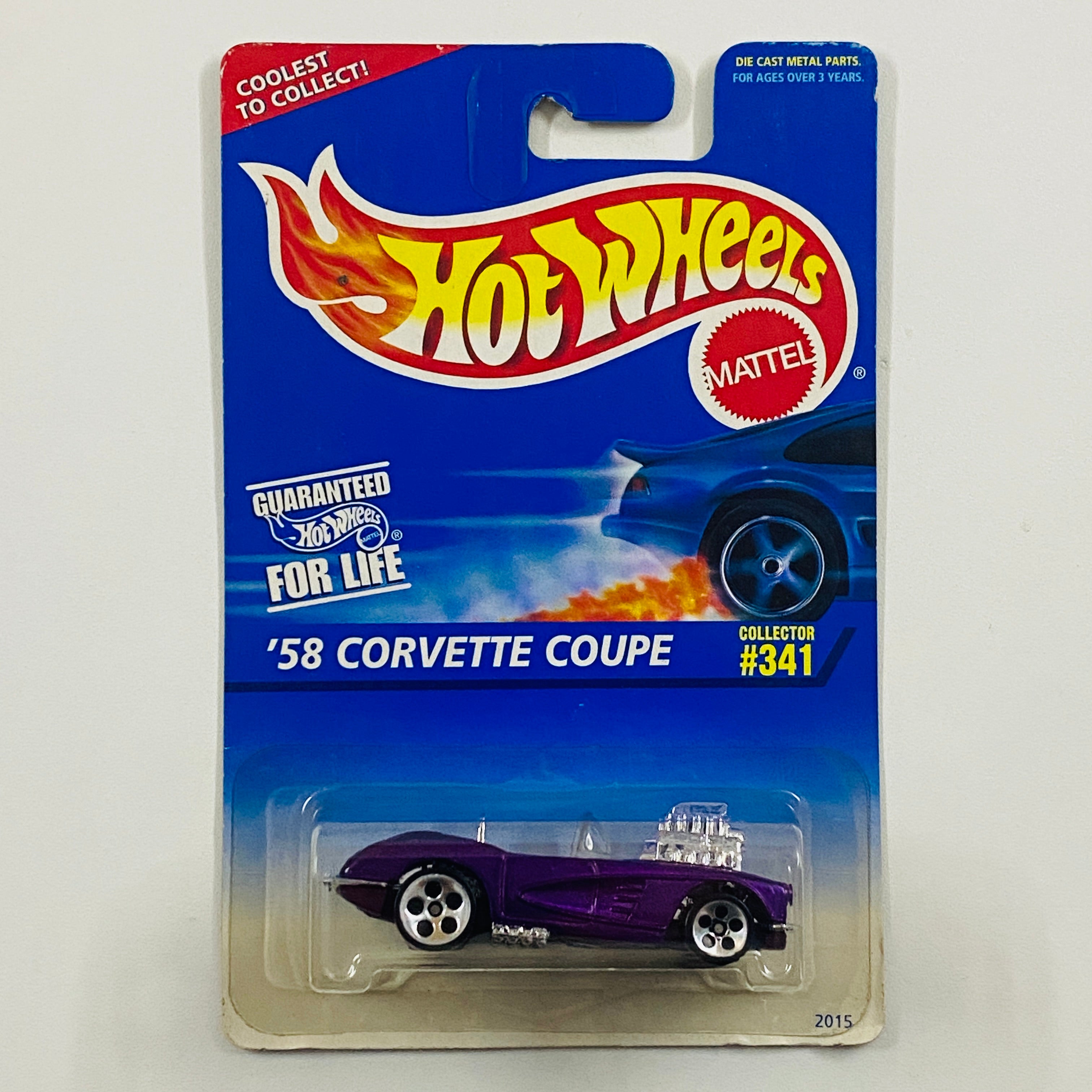 1997 Hot Wheels 58 Corvette Coupe Chevrolet 341 morado metálico 5DOT