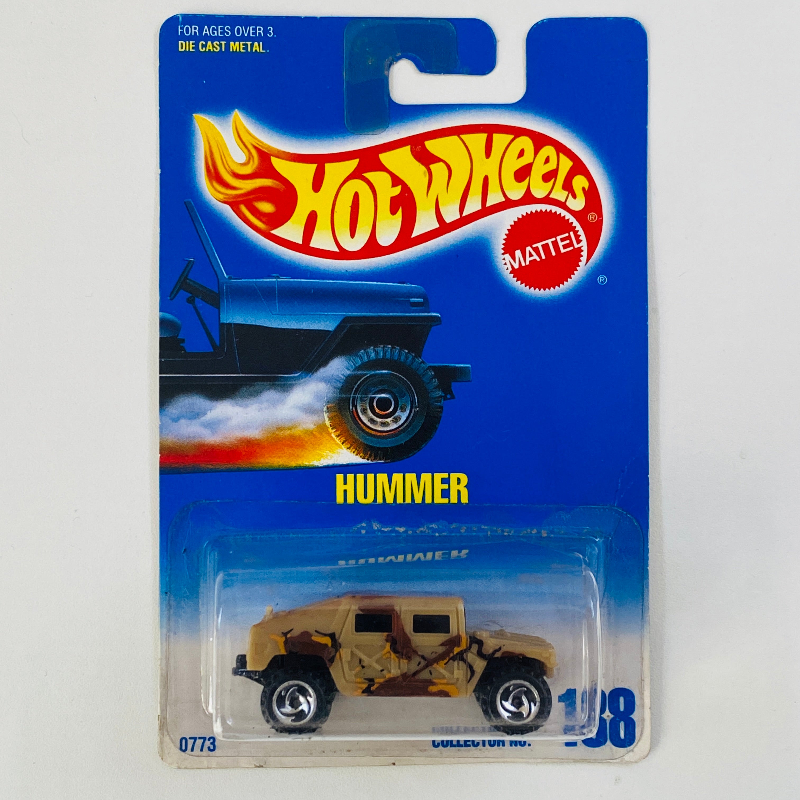 1996 Hot Wheels Hummer Humvee 188 beige camuflado SB - Detalle Burbuja
