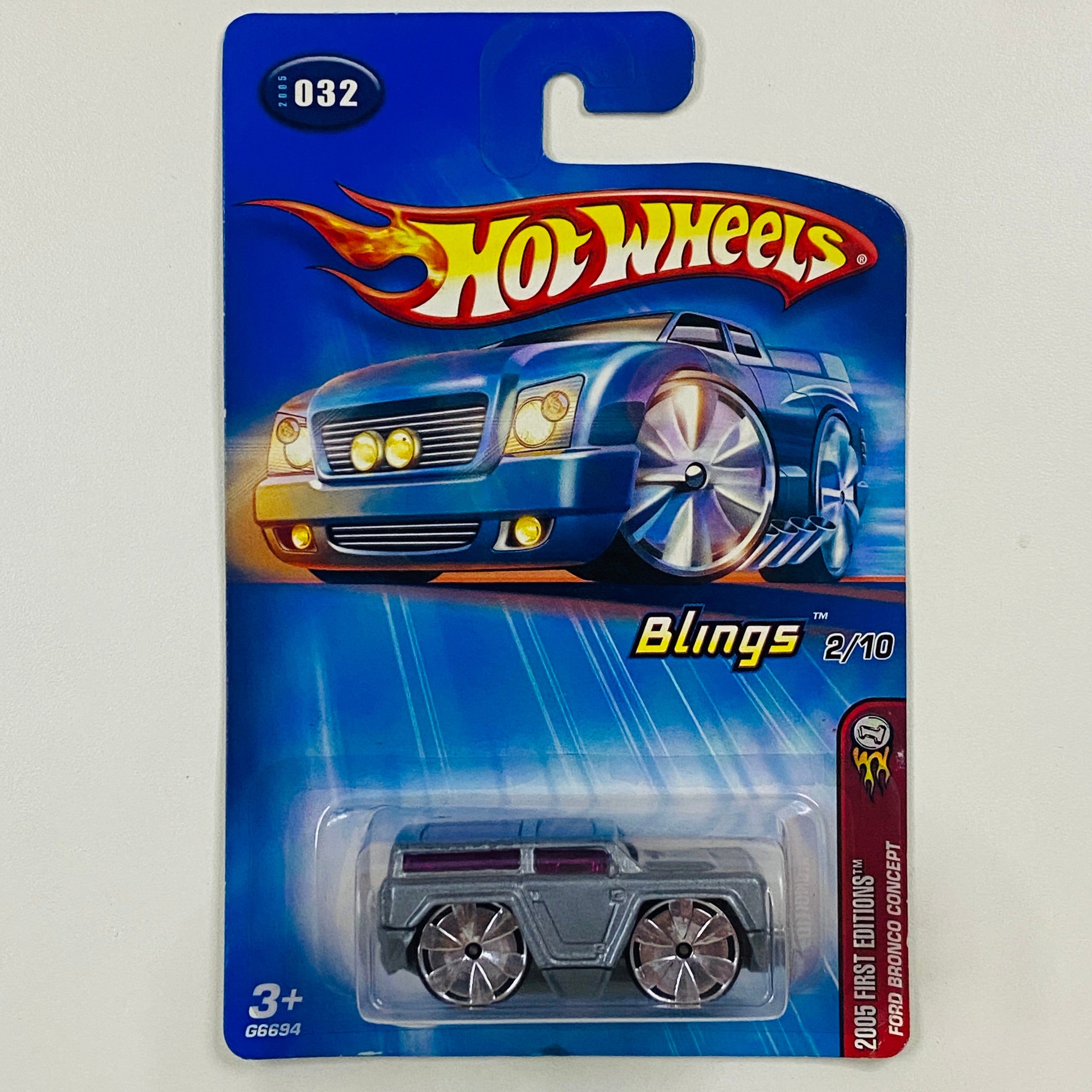 2005 Hot Wheels First Editions Blings Ford Bronco Concept 032 gris met