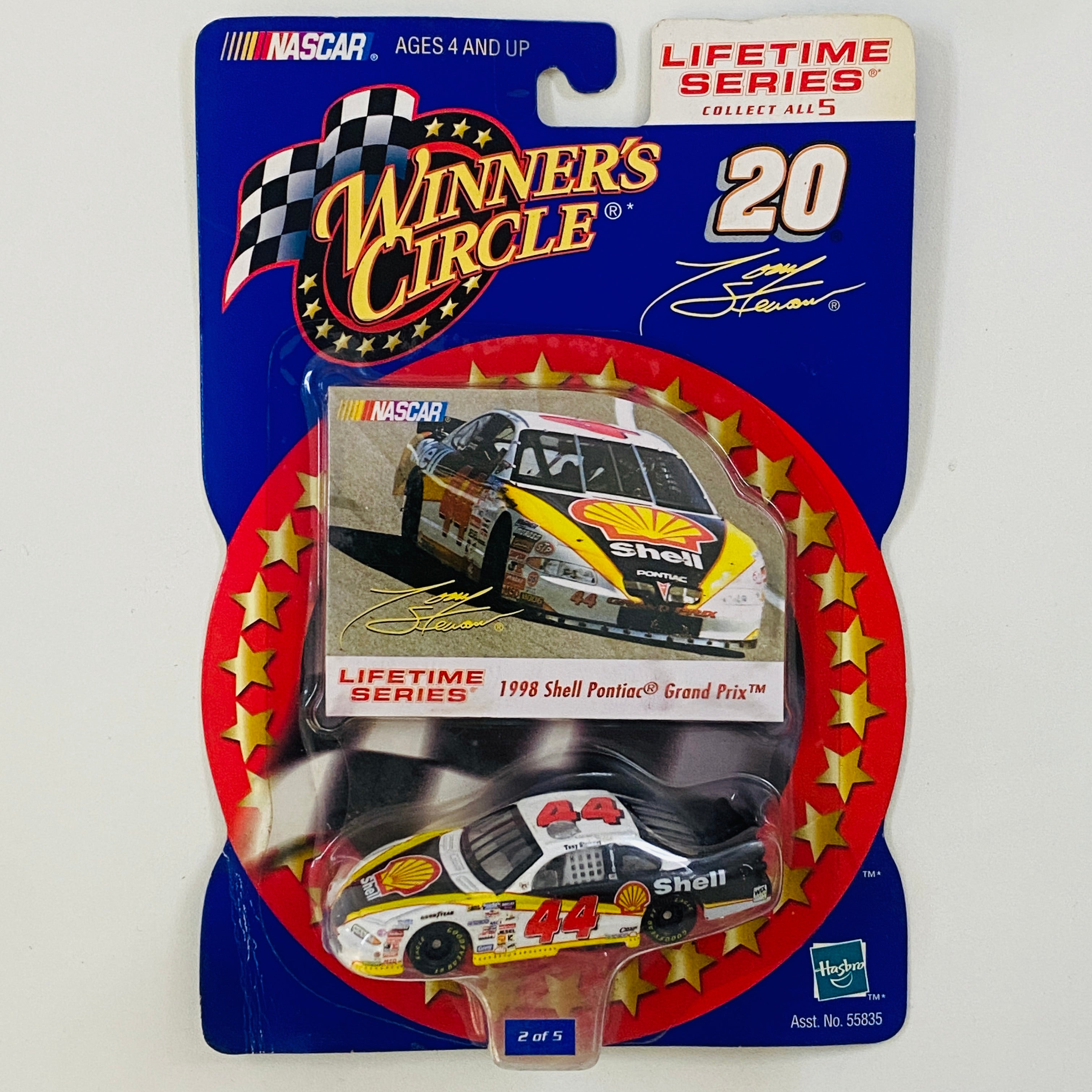 2000 Hasbro Winners Circle NASCAR Lifetime Series Tony Stewart 44 Shel