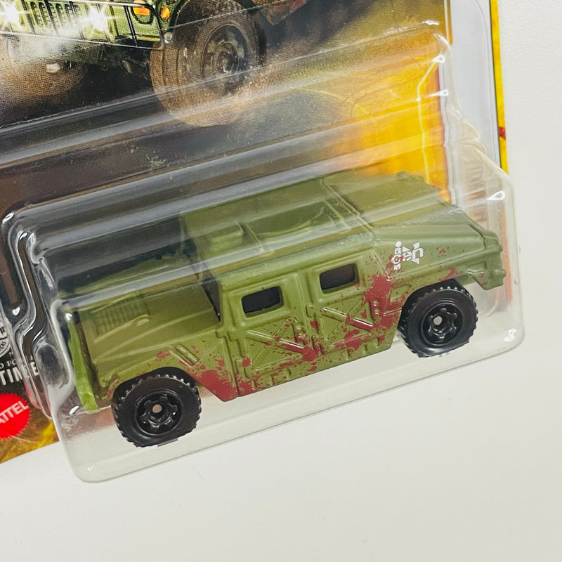 2022 Matchbox Jurassic World Dominion inGen Humvee Hummer verde