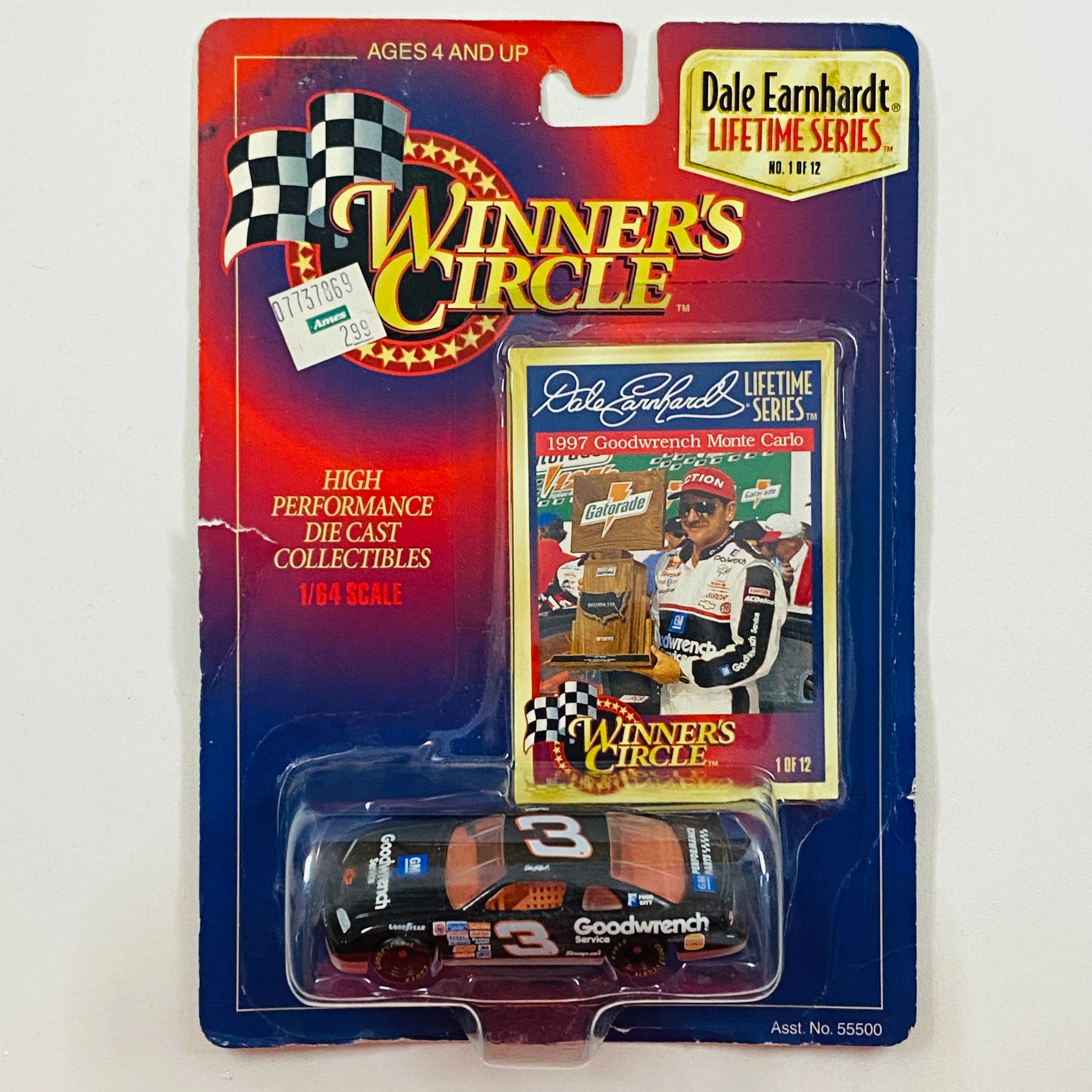 1997 Hasbro Winners Circle NASCAR Kenner Lifetime Series 1 of 12 Dale