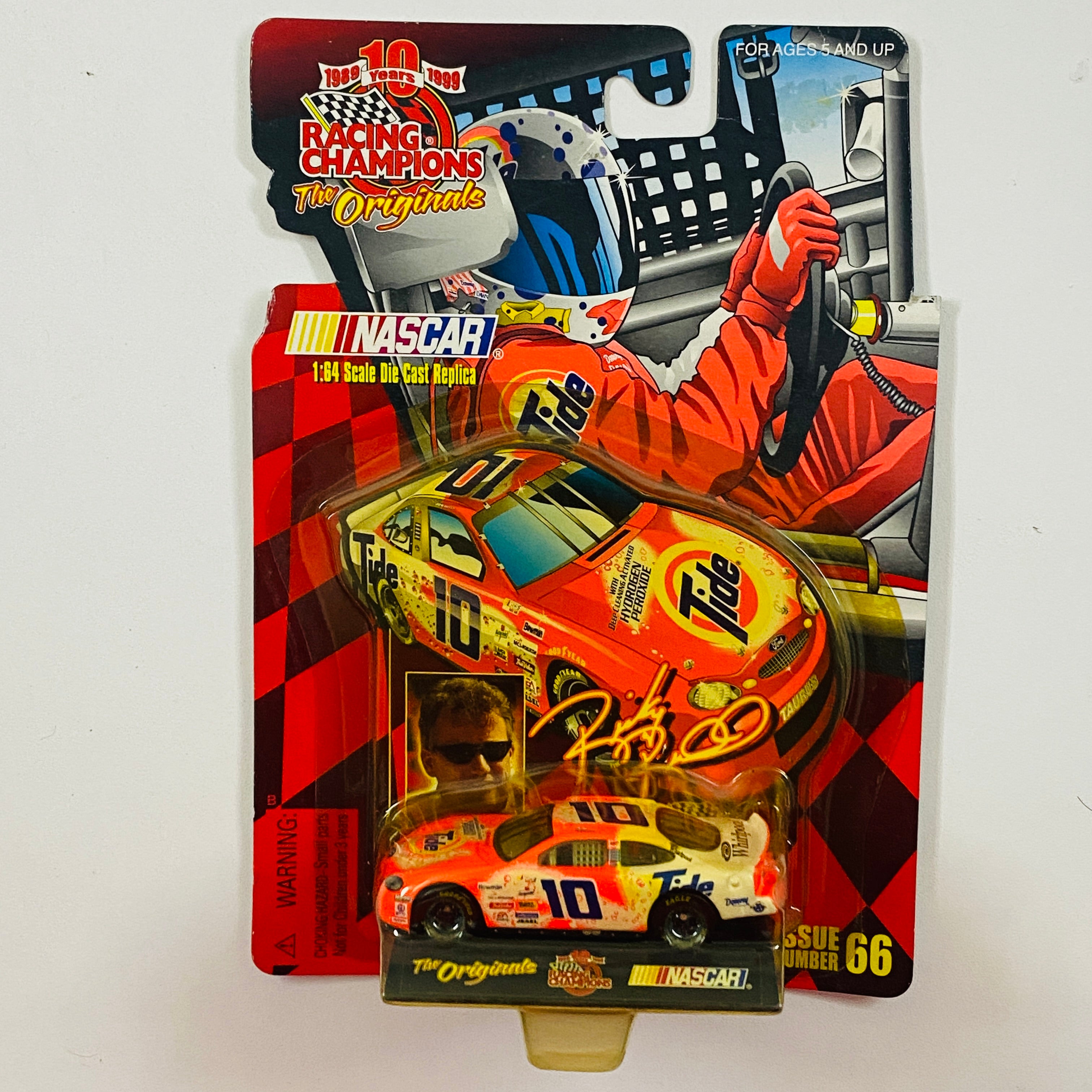 1999 Racing Champions NASCAR 10 Years Anniversary Number 66 Ricky Rudd
