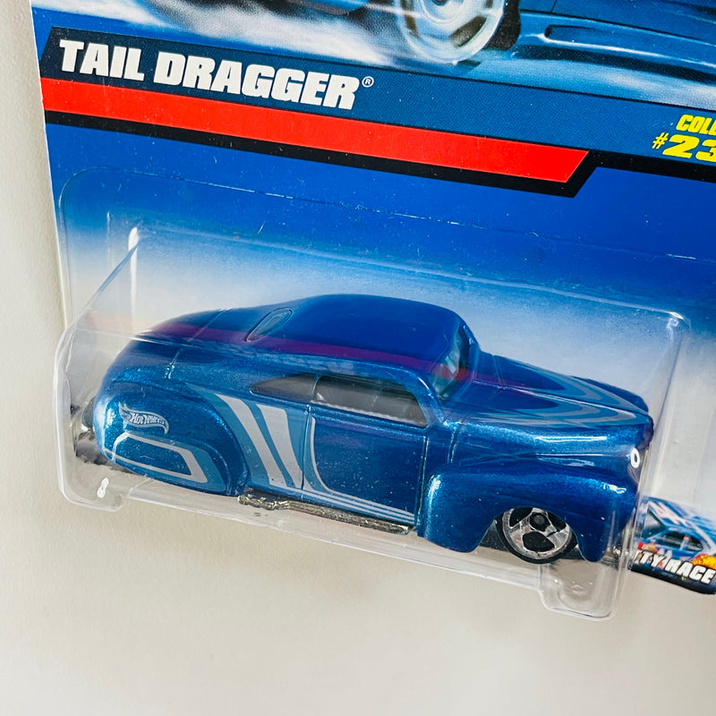 2000 Hot Wheels Tail Dragger 41 Ford Coupe 239 azul 3SP base ZAMAC Blí