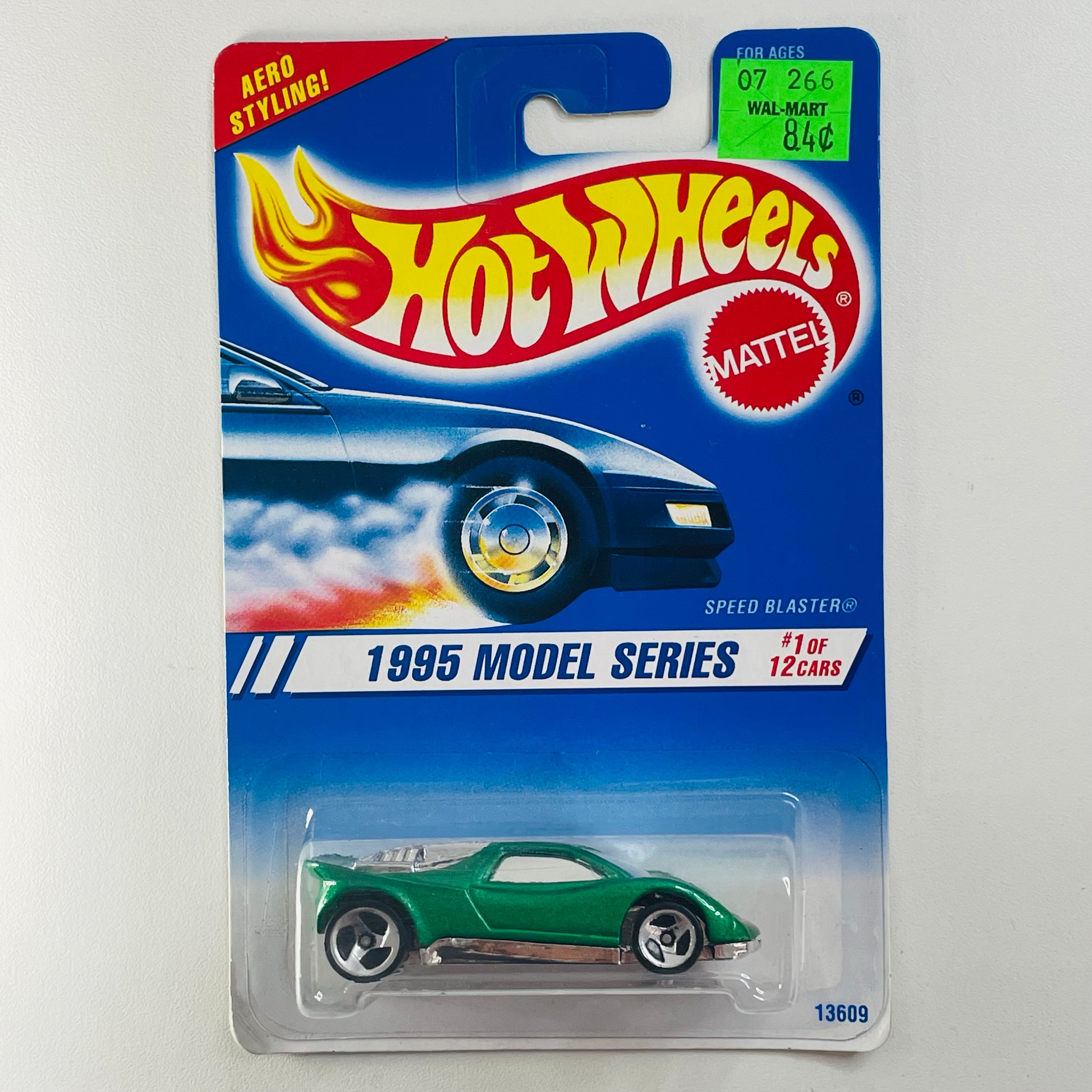 1995 Hot Wheels New Model Series Speed Blaster verde metálico 3SP