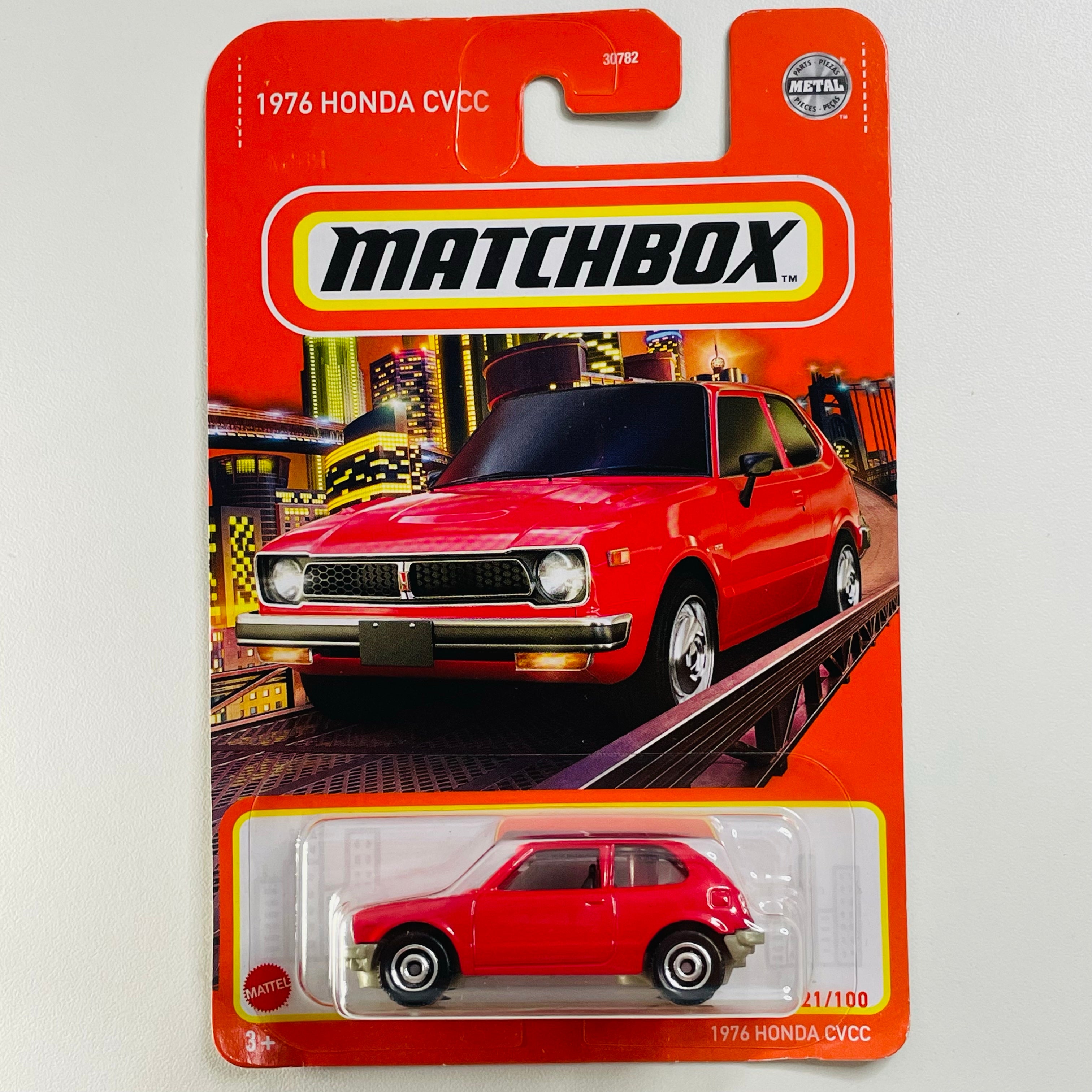 2022 Matchbox MBX Metro 1976 Honda CVCC rojo