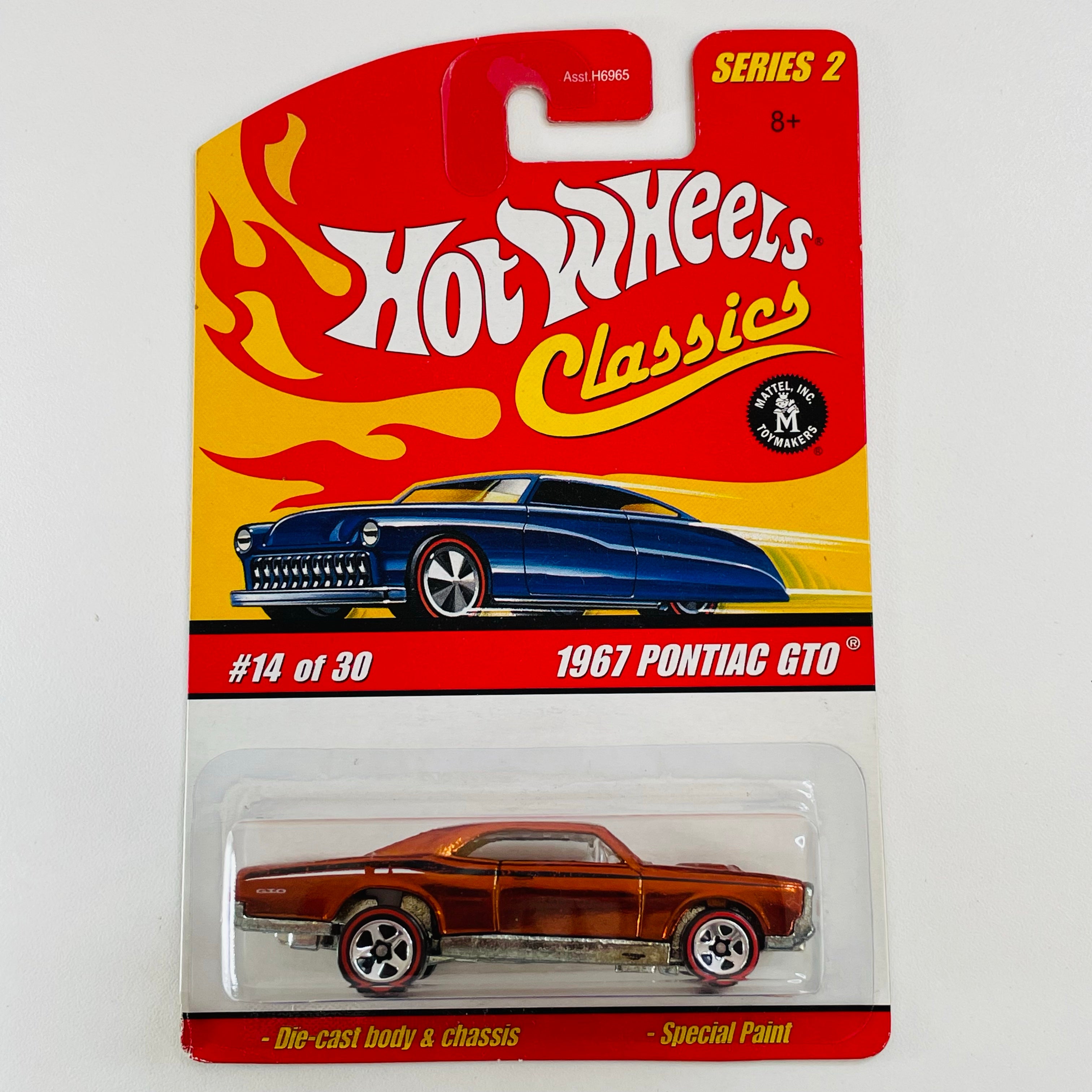2006 Hot Wheels Classics Series 2 1967 Pontiac GTO naranja spectraflam