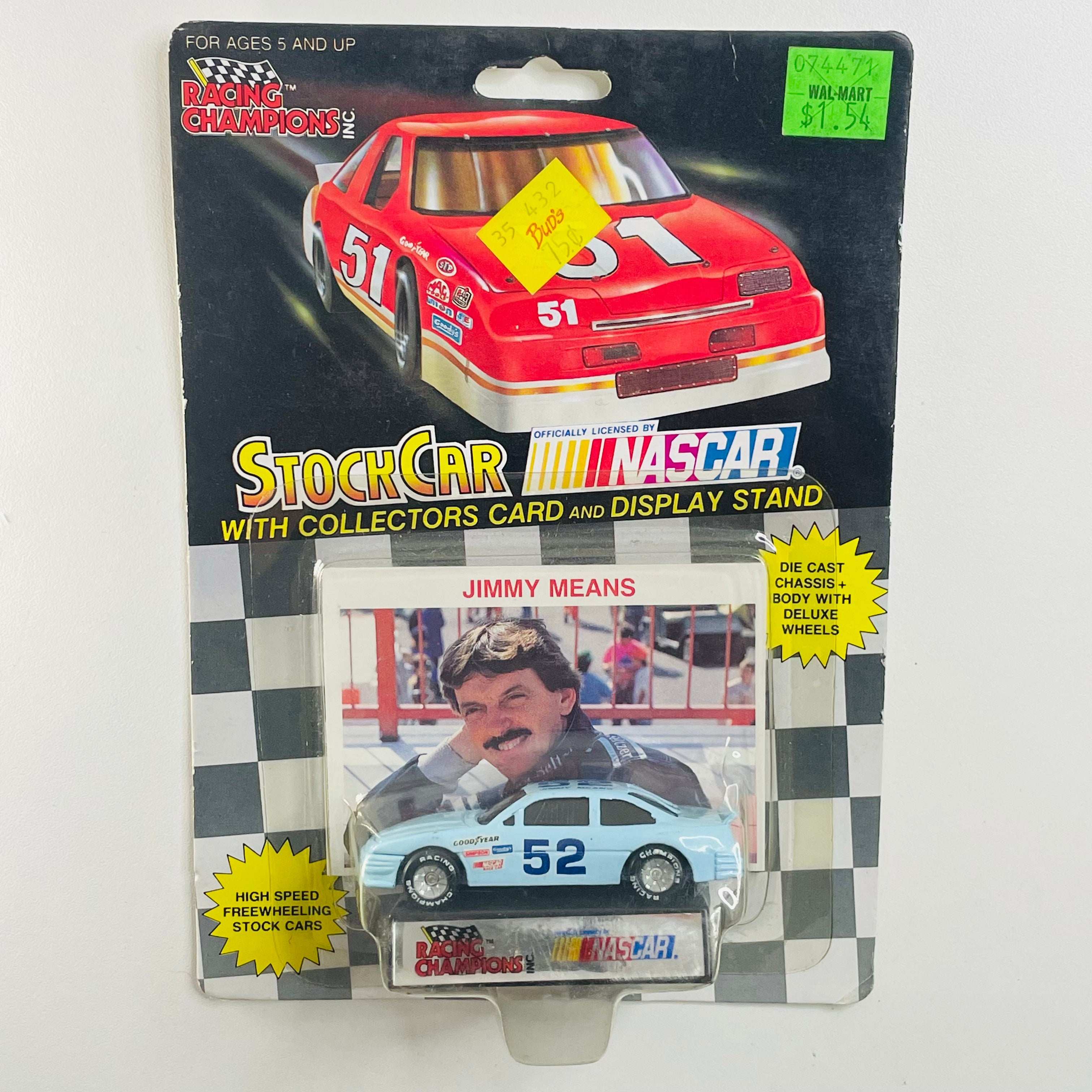 1991 Racing Champions Stock Car NASCAR Jimmy Means 52 Pontiac Grand Pr