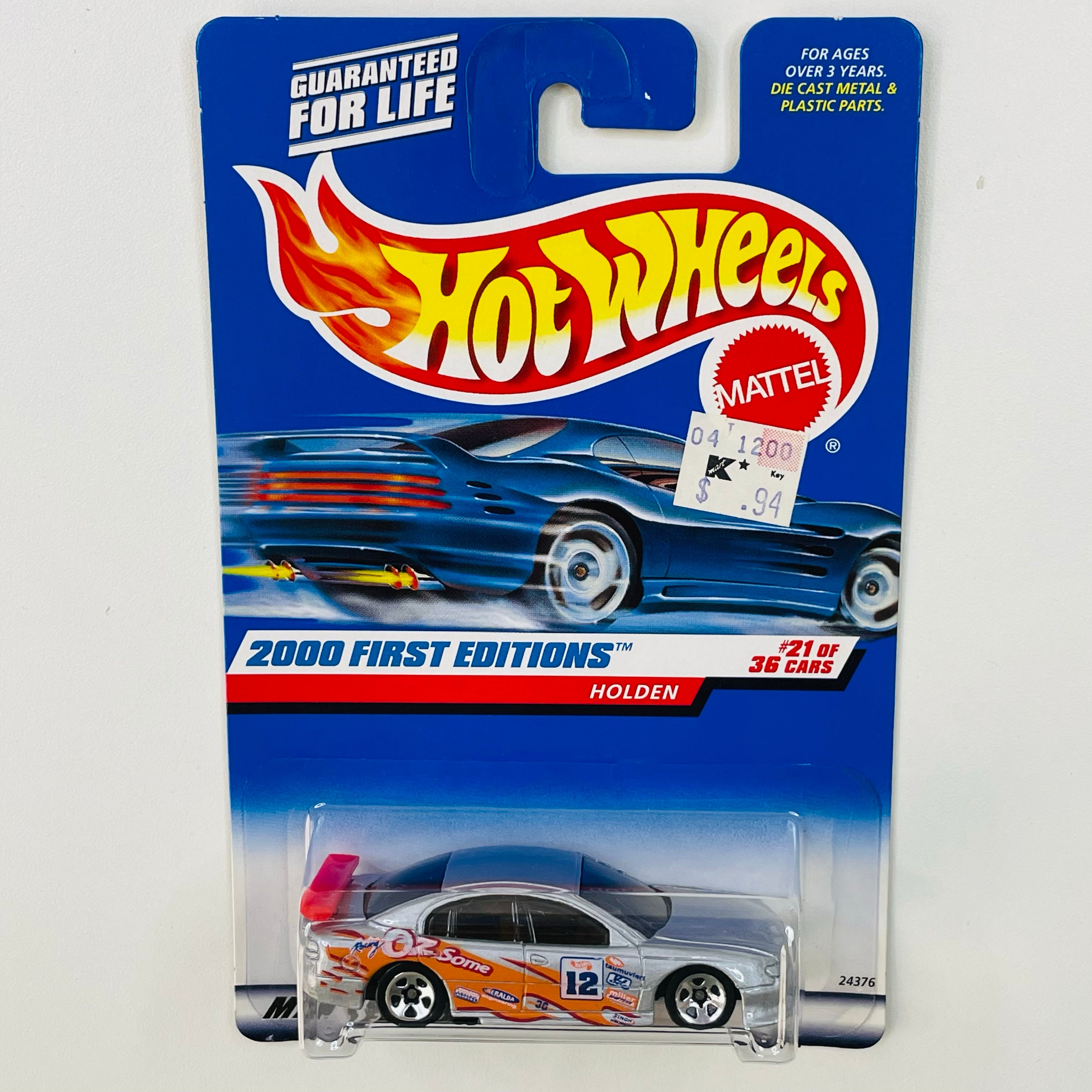 2000 Hot Wheels First Editions Holden SS Commodore (VT) plata 5SP Blís