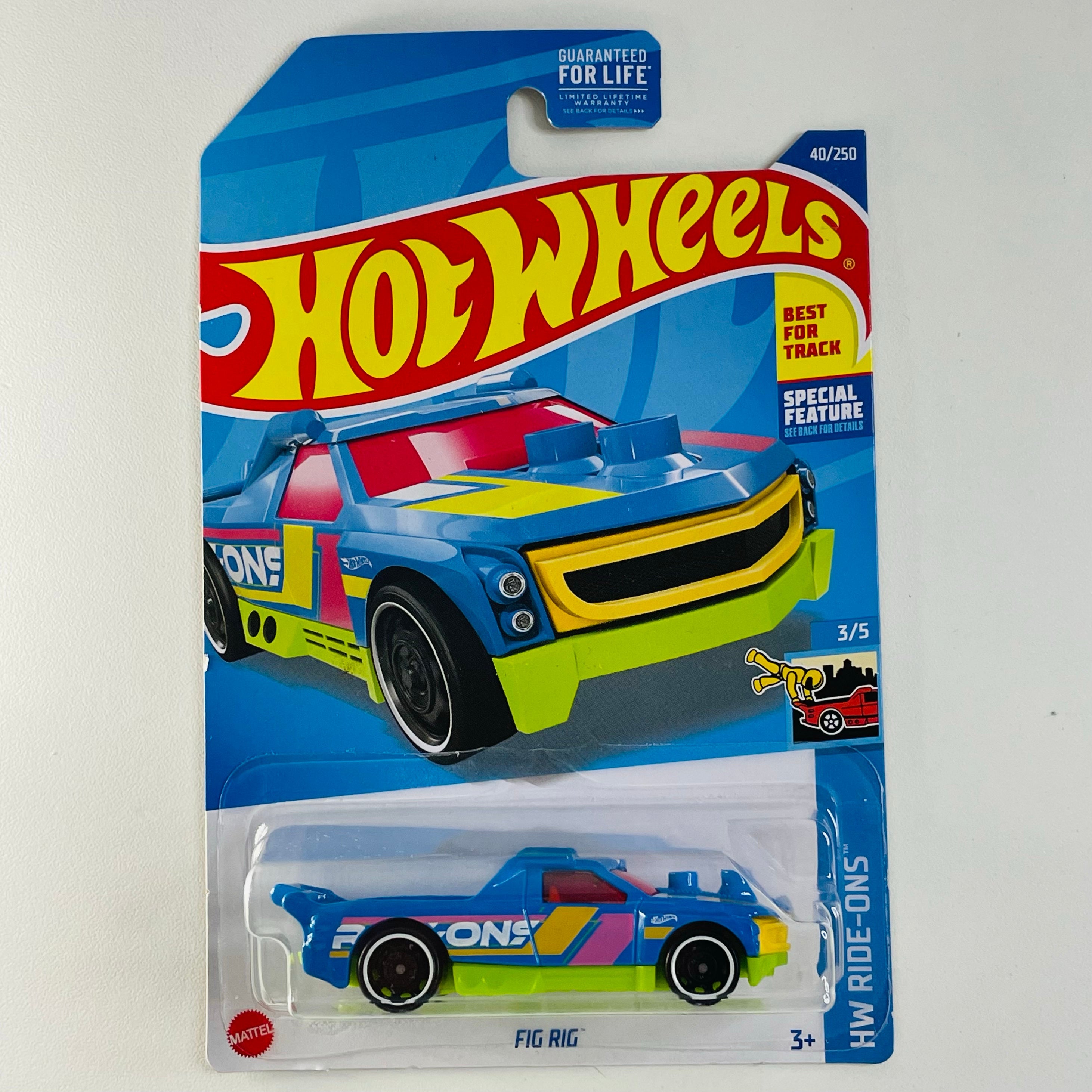 2022 Hot Wheels HW Ride-Ons Fig Rig azul DD8