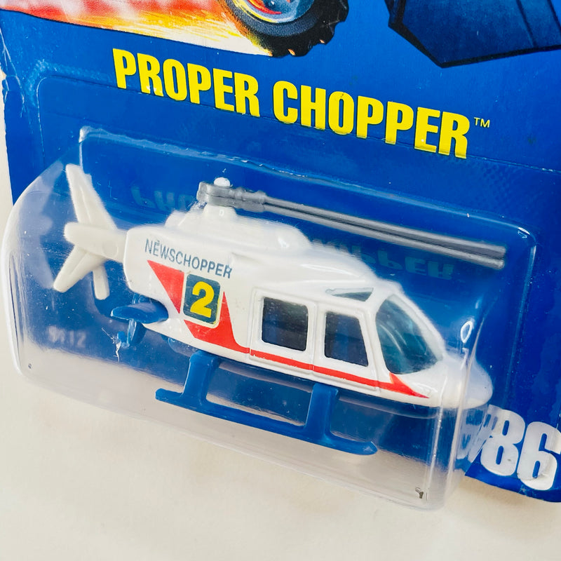 1990 Hot Wheels Speed Points Propper Chopper 86 blanco Primera Edición