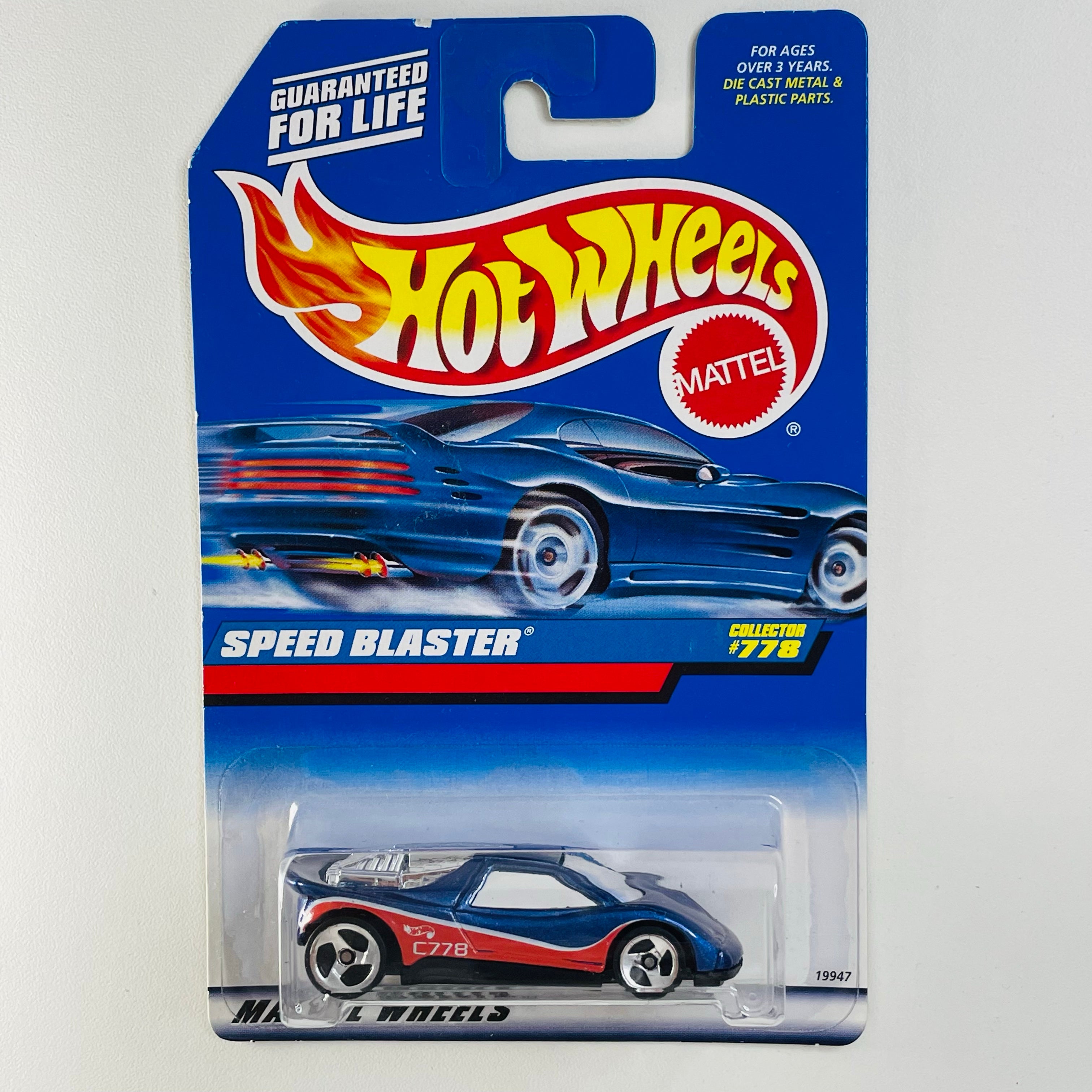 1998 Hot Wheels Speed Blaster 778 azul metálico 3SP