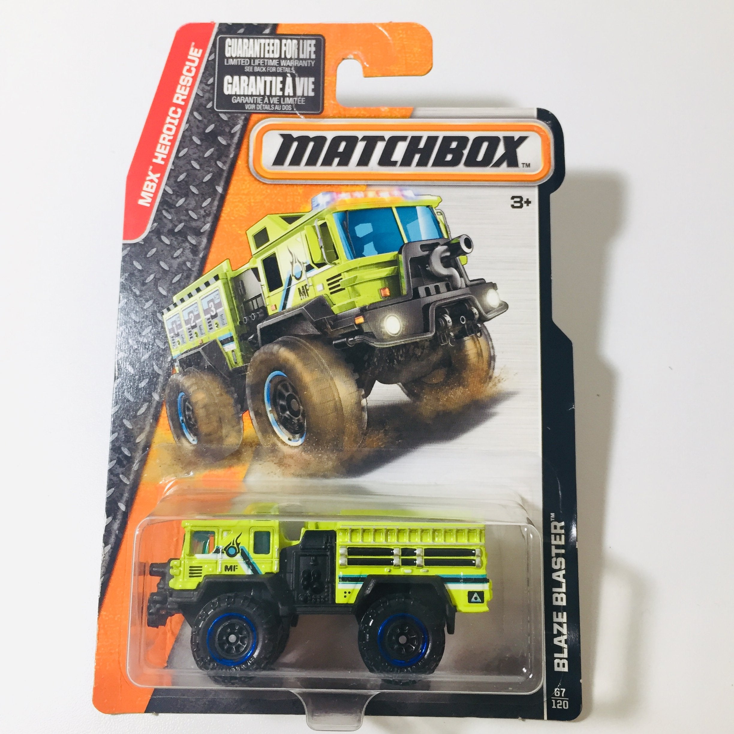 2015 Matchbox MBX Heroic Rescue Blaze Blaster verde