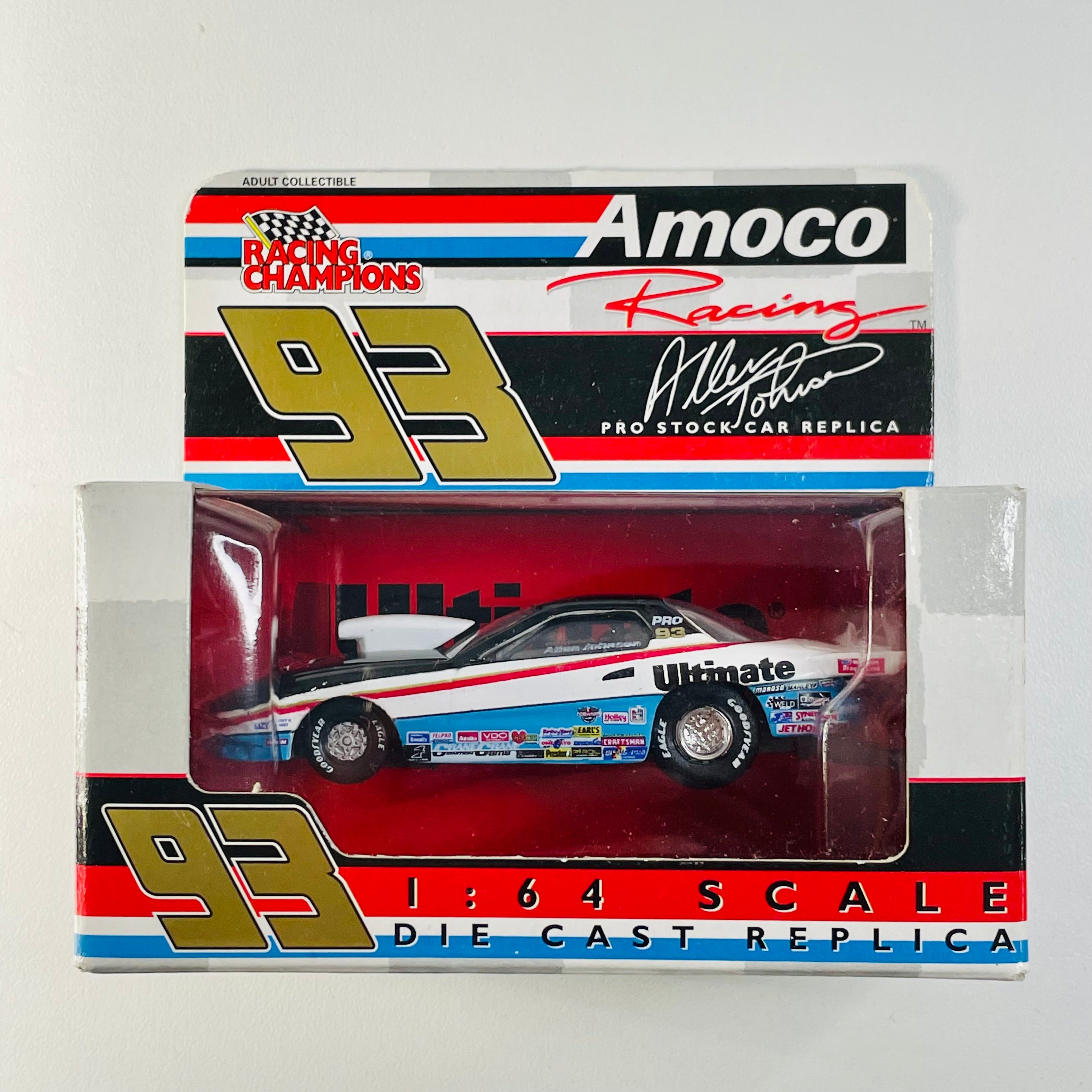 2000 Racing Champions NASCAR Allen Johnson 93 Amoco Pro Stock Car blan
