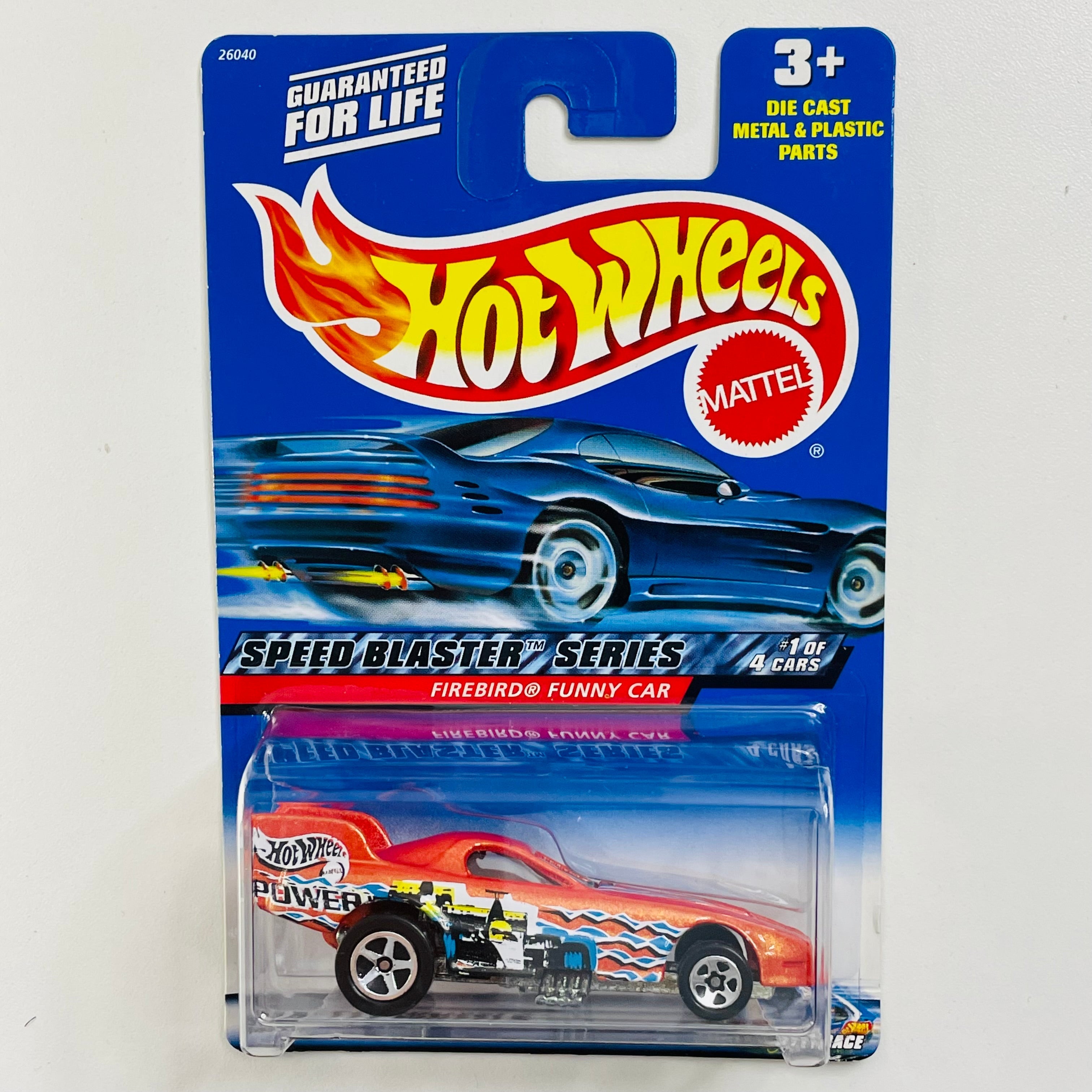 2000 Hot Wheels Speed Blaster Series Pontiac Firebird Funny Car naranj