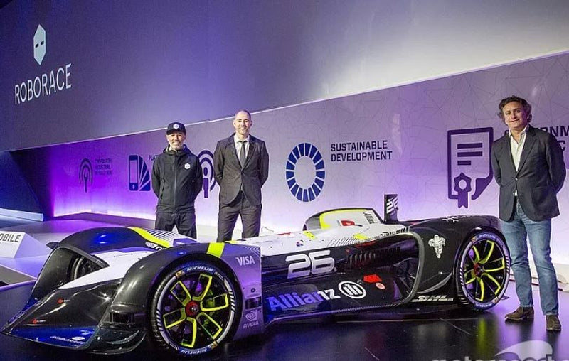 2020 Hot Wheels Speed Blur Roborace Robocar plata metálico TRAP5